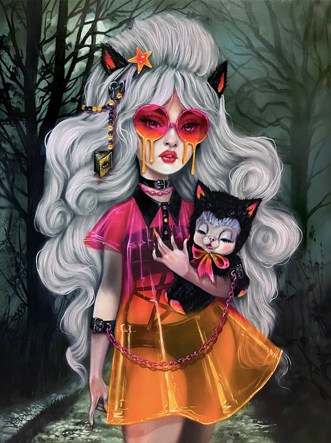 Diamond Painting Hub Canada: Neon Nightmare Painting